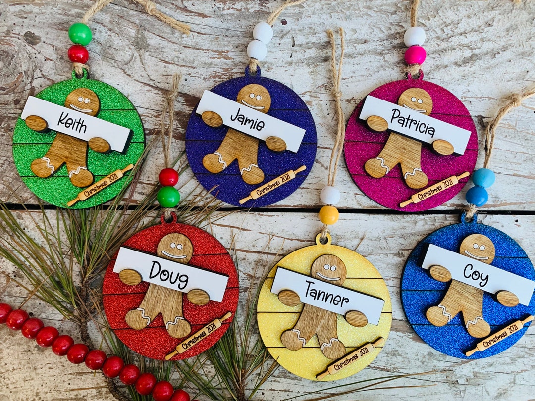 2025 Personalized Gingerbread Cookie Christmas Tree Ornament | Custom ...