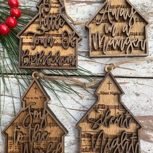 Church Hymns Christmas Tree Ornaments |religious Songs | Sunday School ...