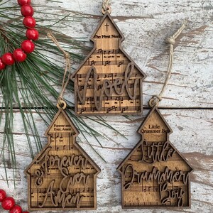 Church Hymns Christmas Tree Ornaments |religious Songs | Sunday School ...