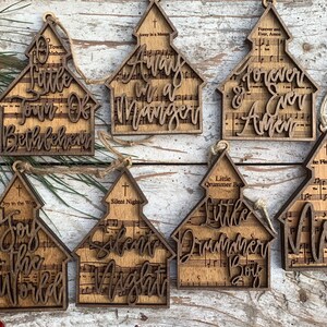 Church Hymns Christmas Tree Ornaments |religious Songs | Sunday School ...