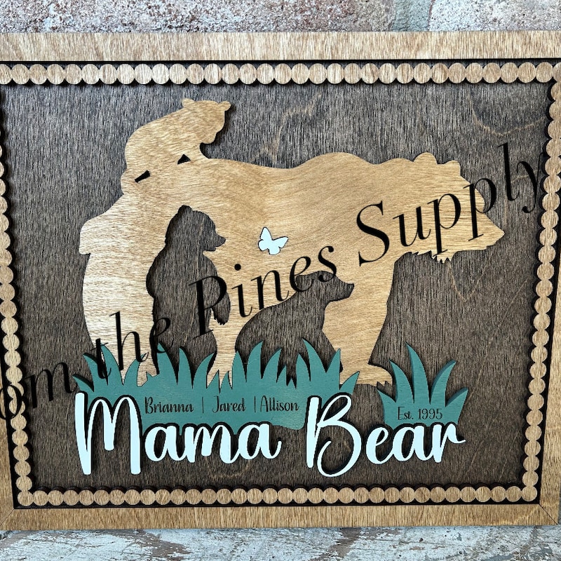 Mama Bear and Cubs - Etsy