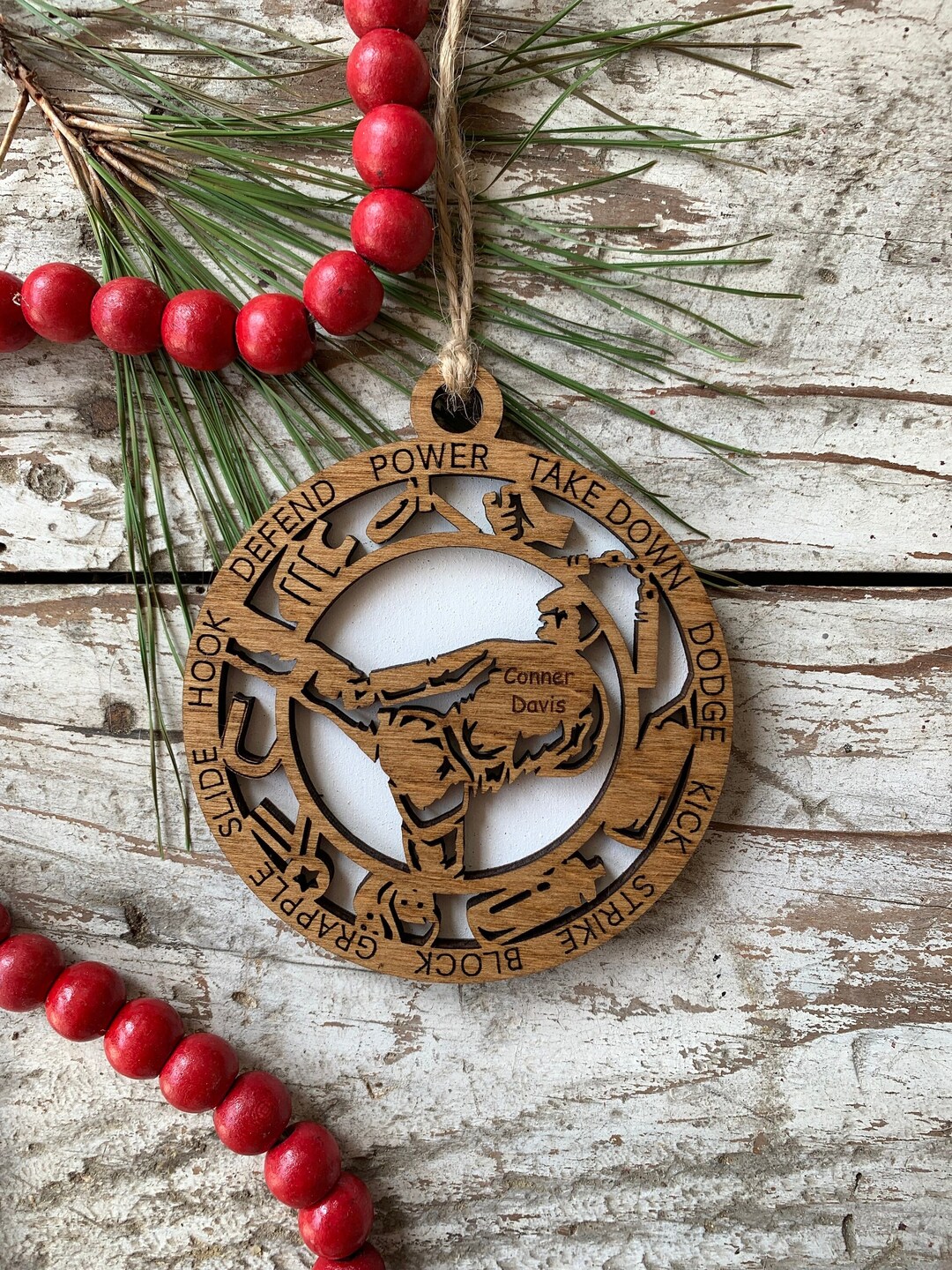 Personalized Karate Christmas Tree Ornament | Gift for Karate Master ...