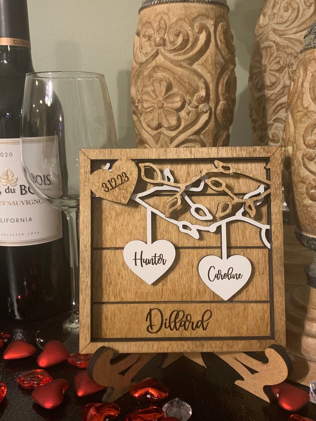Personalized Couples Wood Sign | Personalized Wedding Gift ...