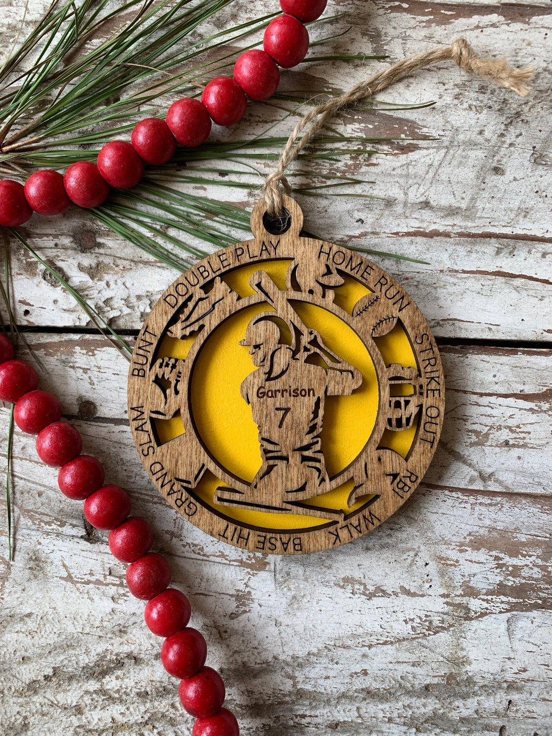 Personalized Softball Christmas Tree Ornament | Gift for High School ...