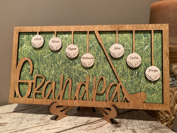 Personalized Dad or Grandpa Golf Sign - Etsy