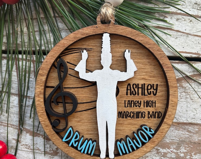 Drum Major Wood Cutouts - Glitter DIY Natural Versions High School ...