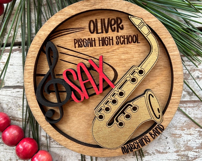 DOUBLE SIDED Saxy and I Know It Saxophone Centerpiece Cake Topper ...