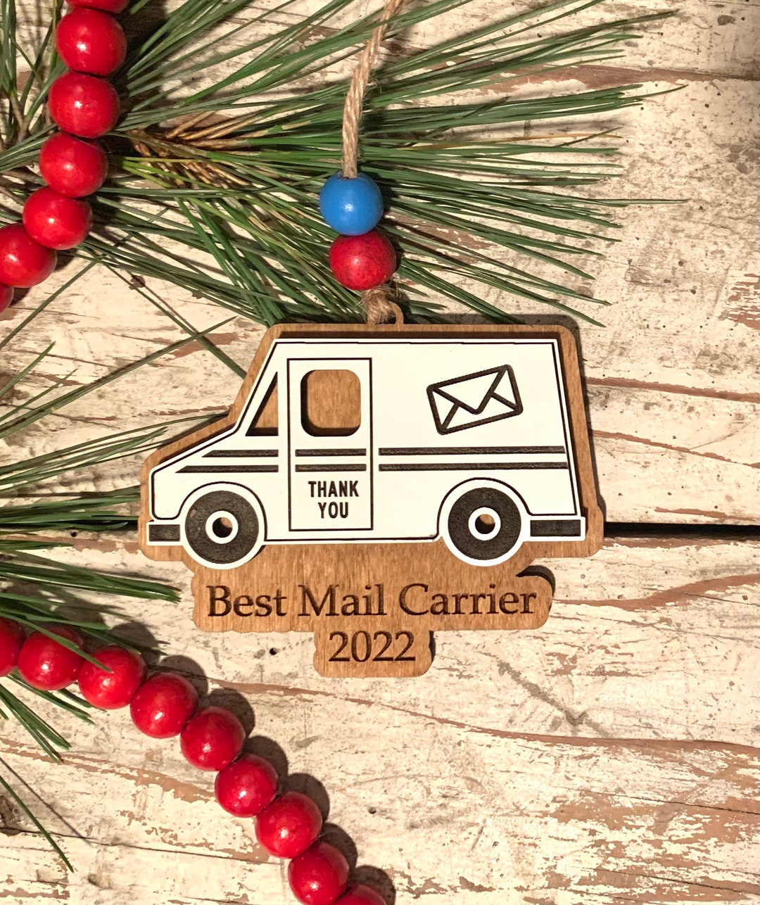 2024 Personalized USPS Mail Carrier-postman Christmas Tree Keepsake ...