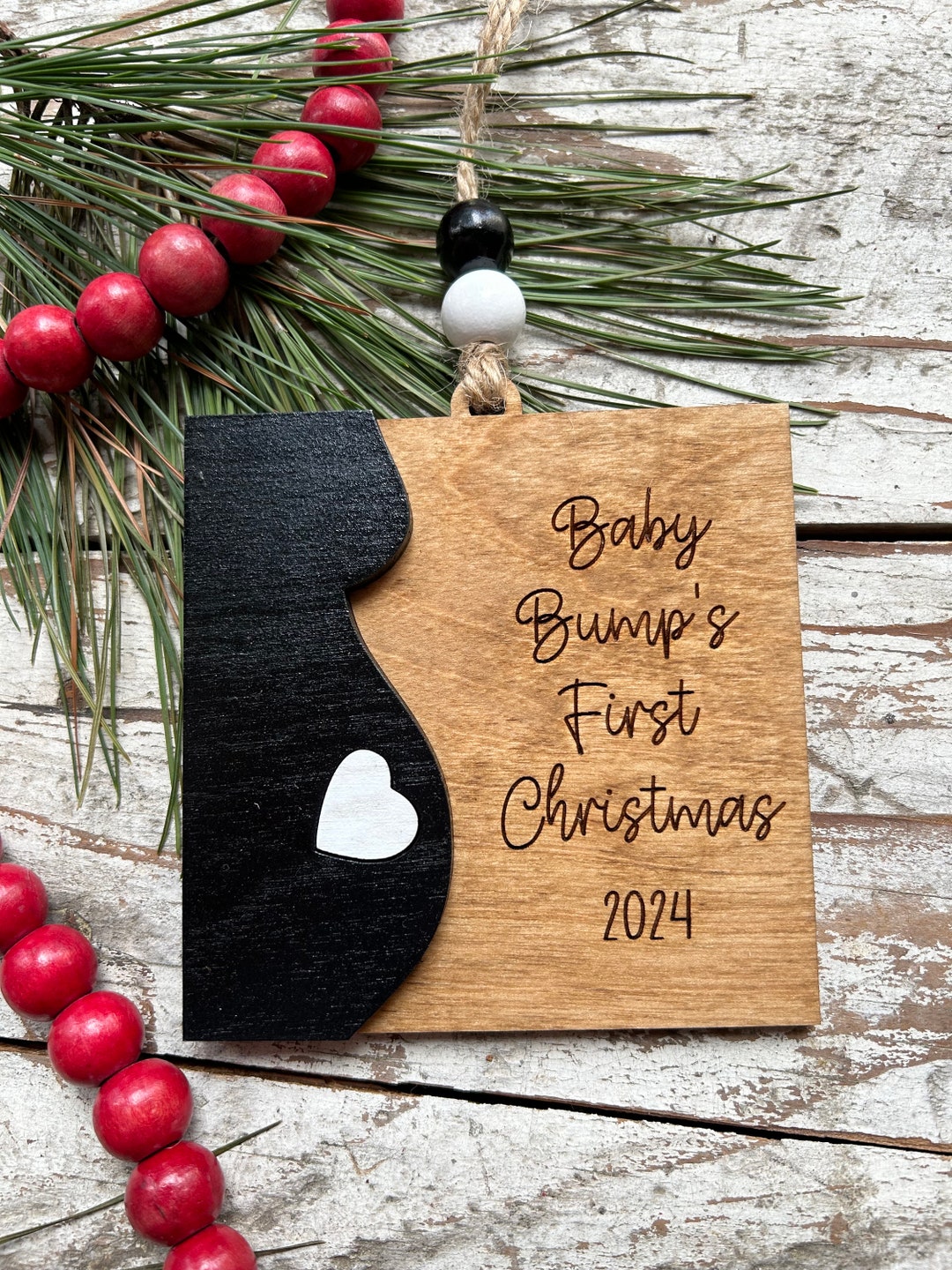 2025 Baby Bumps First Christmas Tree Ornament | Pregnancy Ornament ...