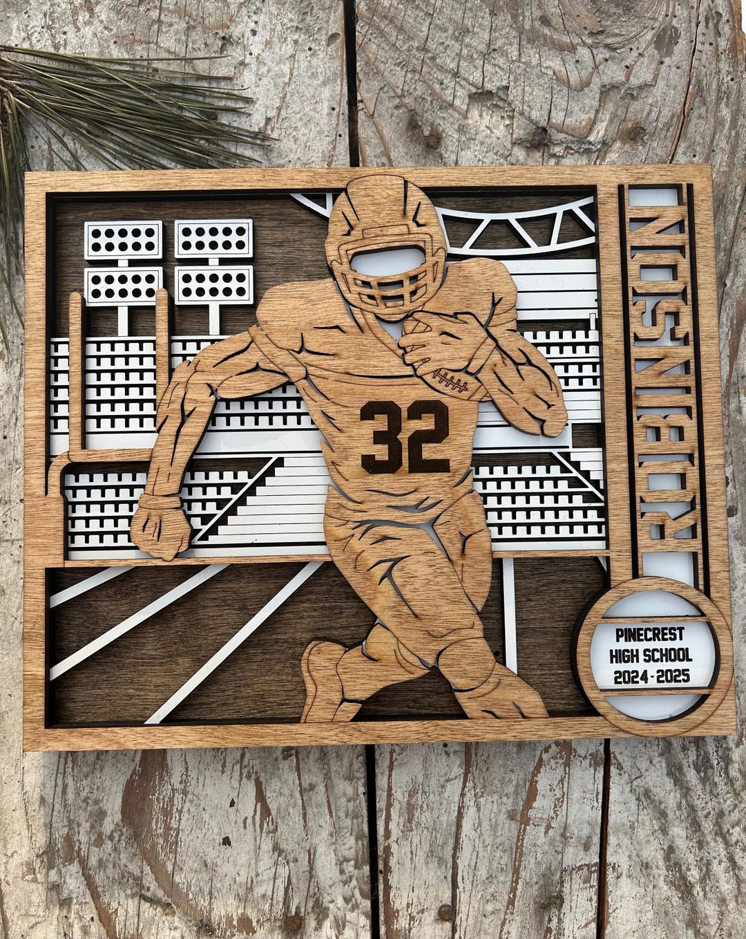 Personalized Football Player Sign | College High School Football Team ...