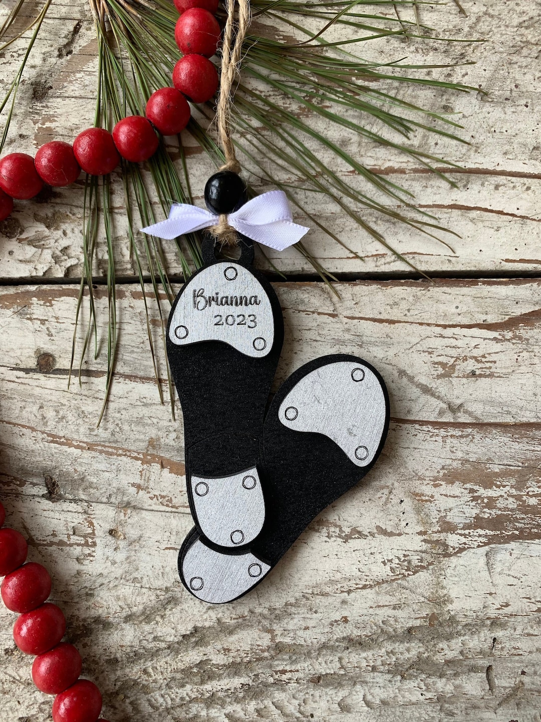 Personalized Tap Dance Christmas Tree Ornament | Tap Shoes Ornament | Jazz Dancer | Dance ...