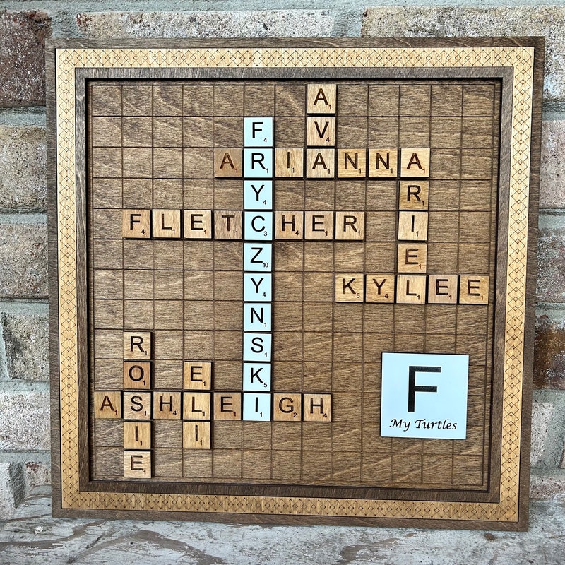Scrabble Name Sign - Etsy