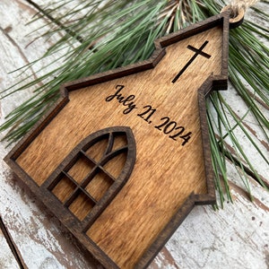 Personalized Church Christmas Tree Ornament Gifts for Sunday School ...