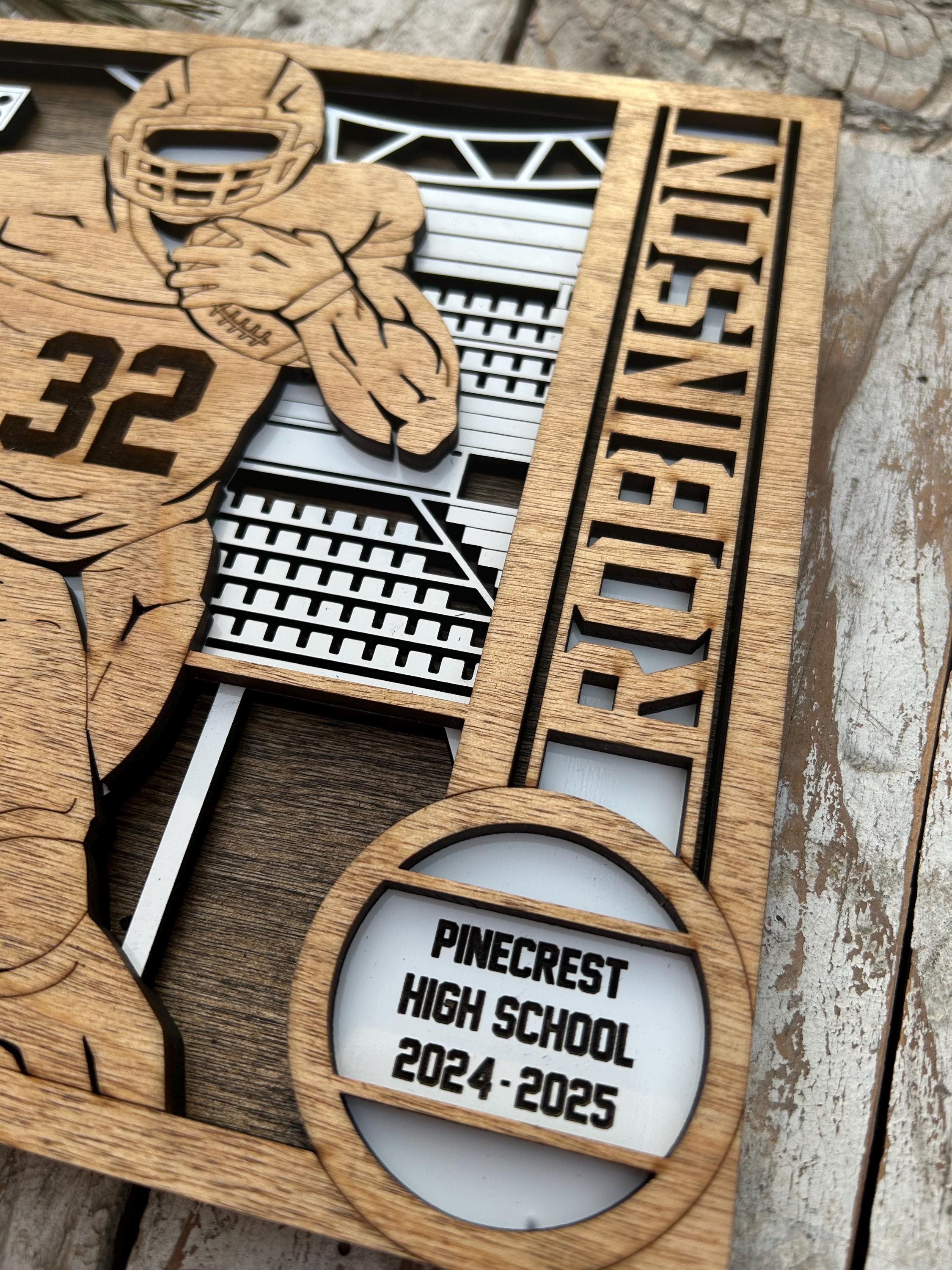 Personalized Football Player Sign | College High School Football Team ...