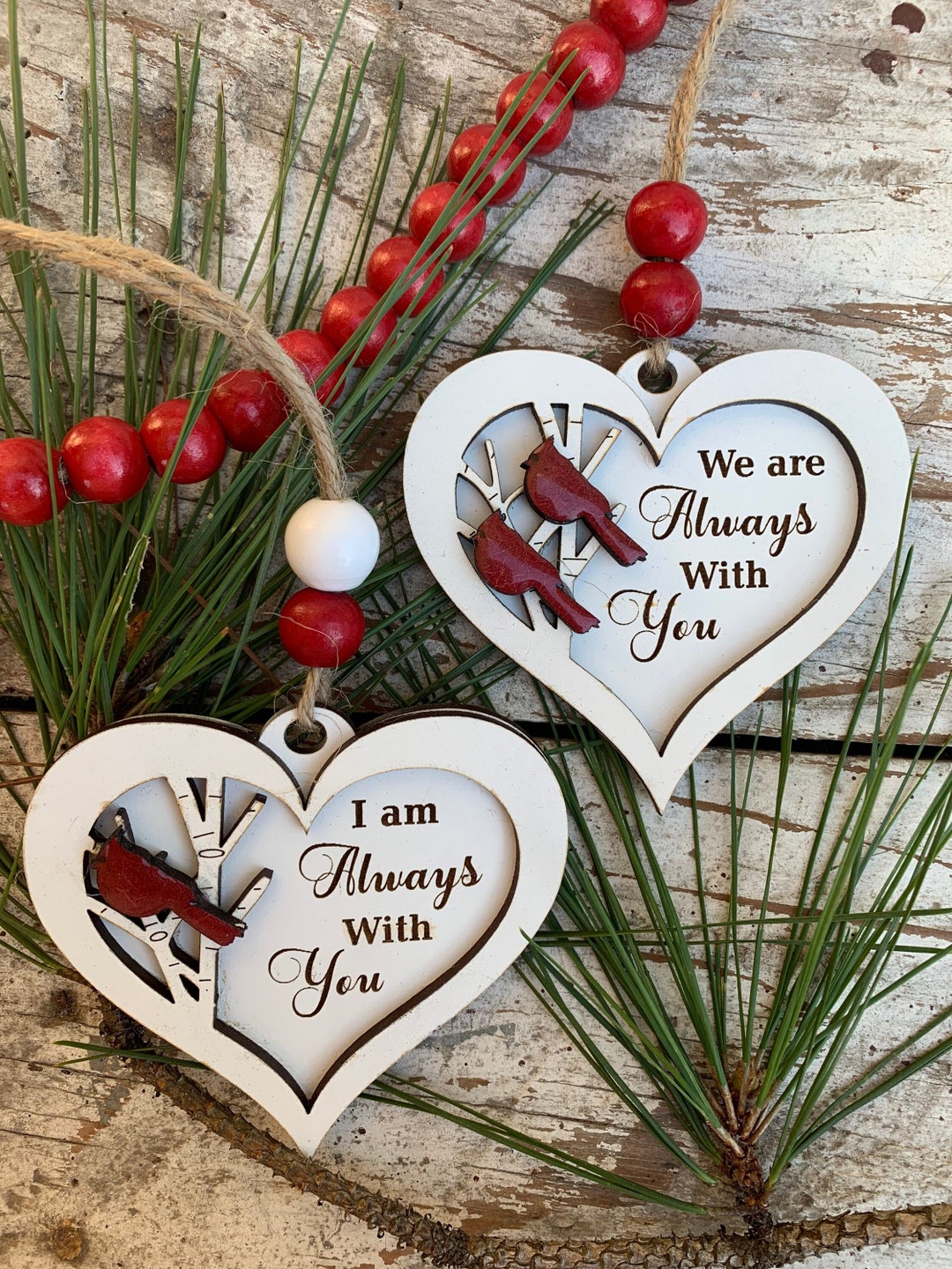 Cardinal Memorial Christmas Tree Ornament | Sympathy Gift | Loved One ...
