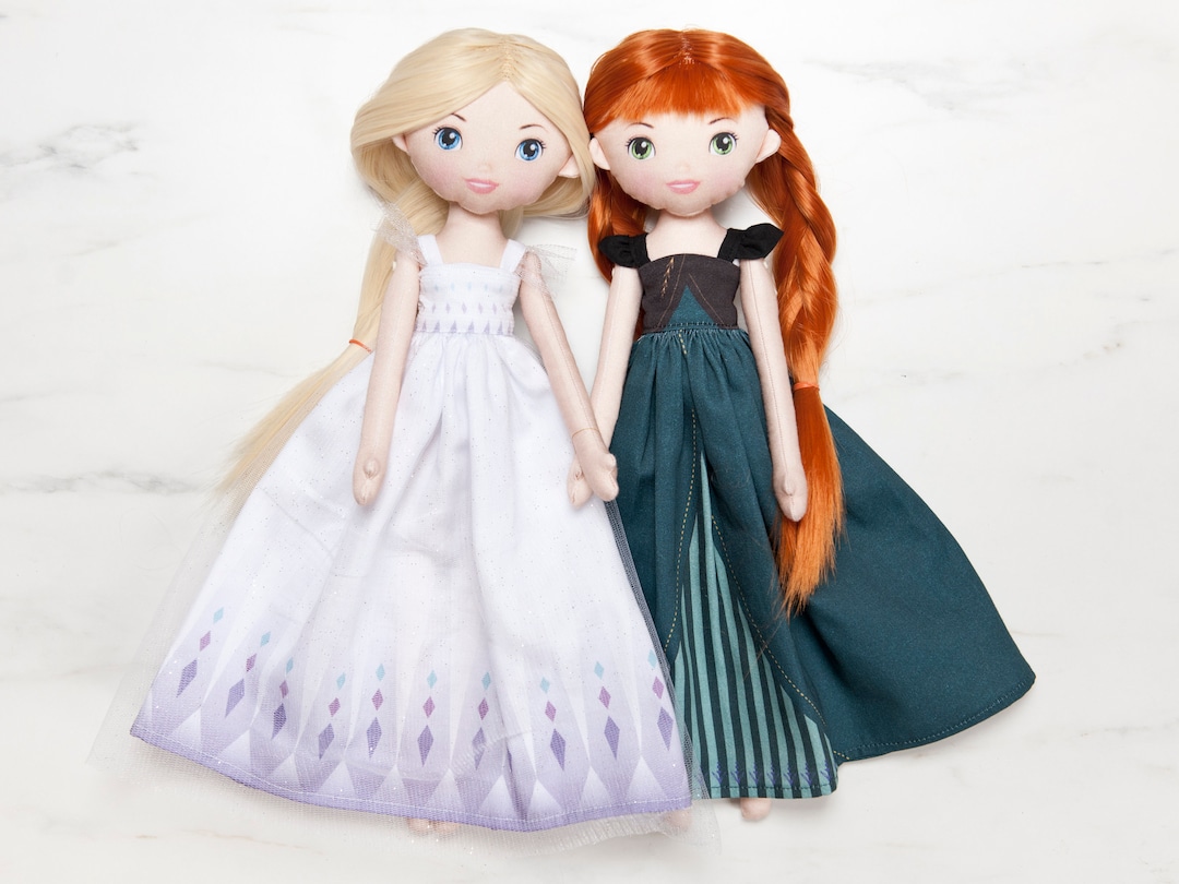Princesses Dolls - Ice Princess and Red Hair Princess From Fairytale ...