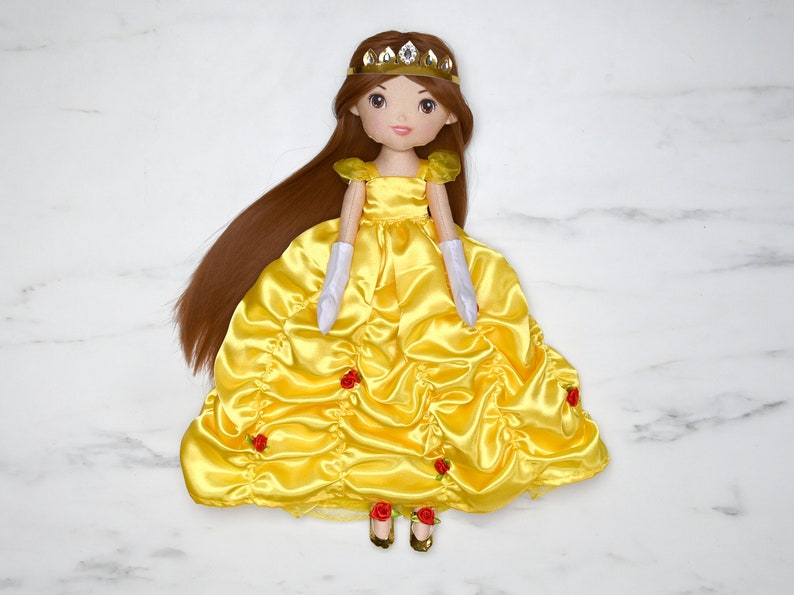 Beauty and the Beast Belle Princess Doll Cotton Rag Doll in - Etsy