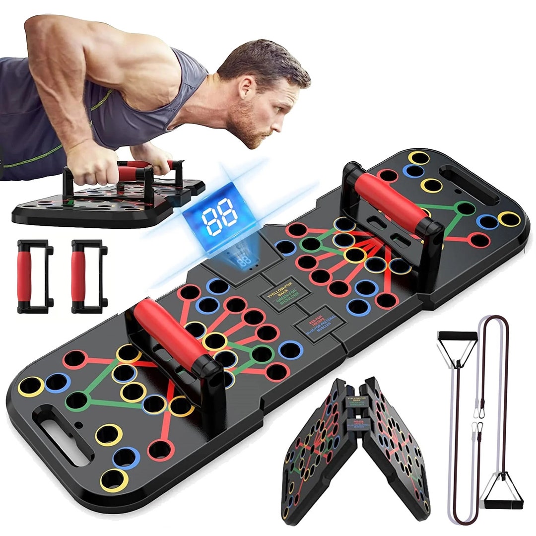 Push up Board With Smart Count, Multi-function 60 in 1 Push up Bar ...