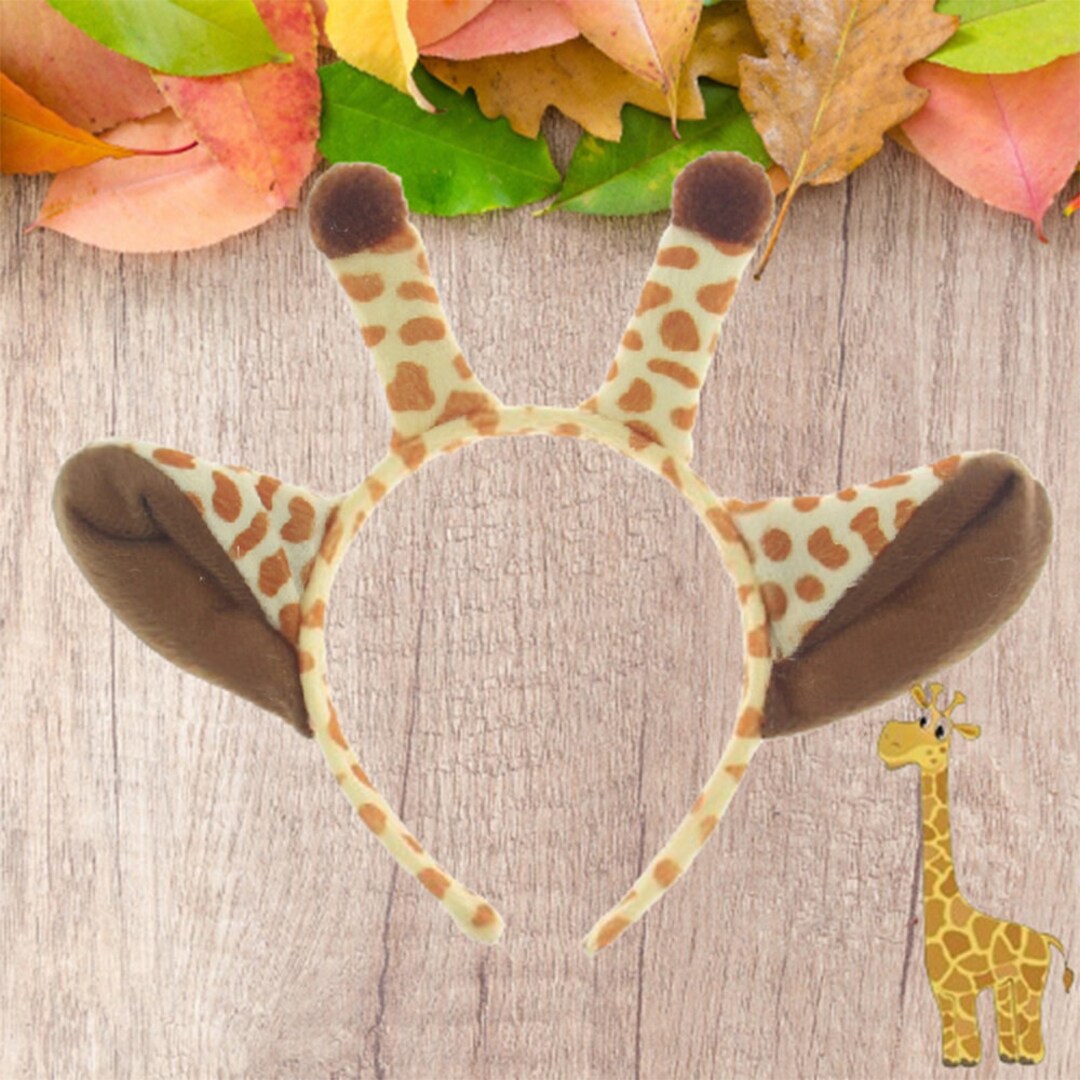 Giraffe Ears Headband Zoo Costume Accessories Animal Headbands Cosplay ...