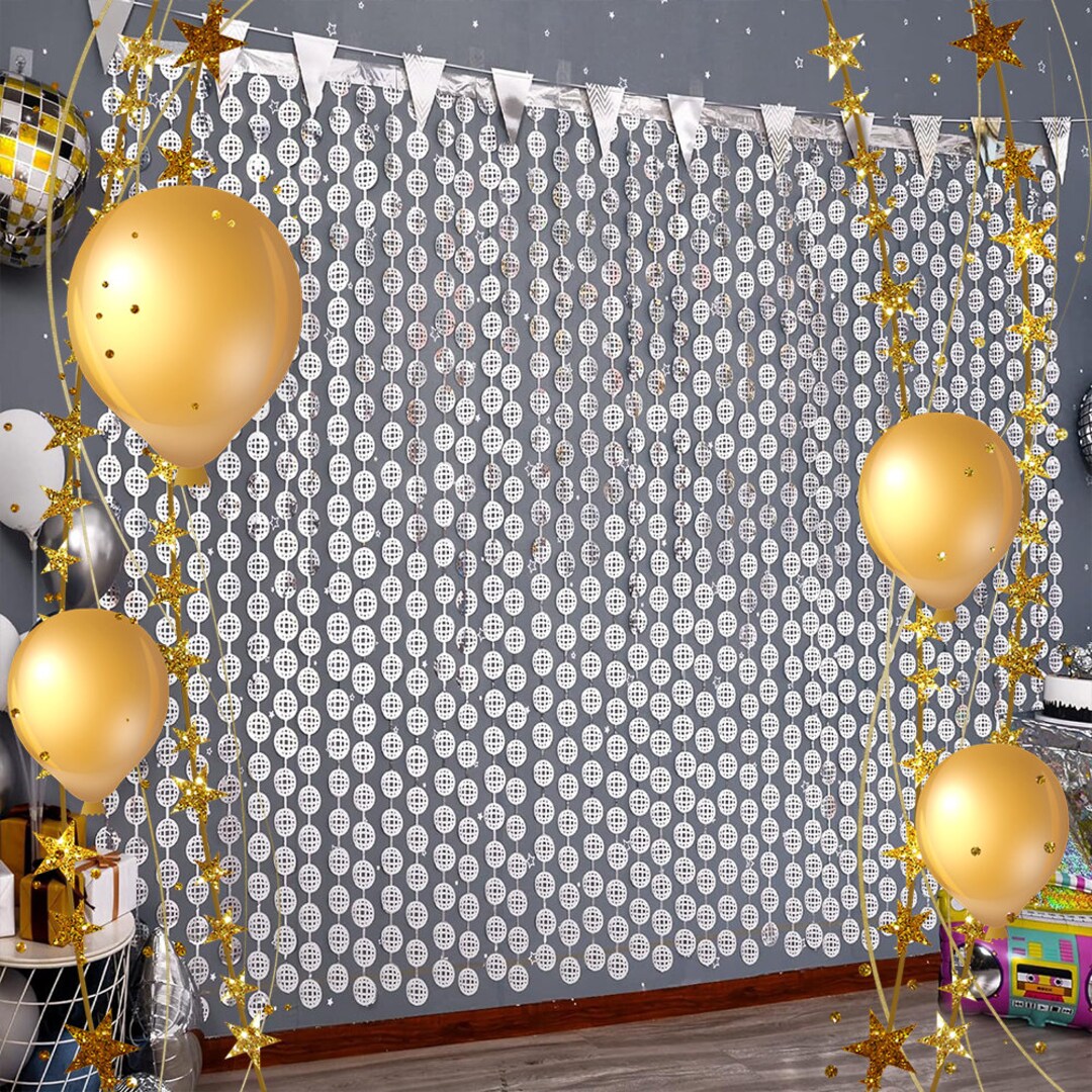 Disco Ball Backdrop Bachelorette Party Shimmer Curtain Birthday Theme ...