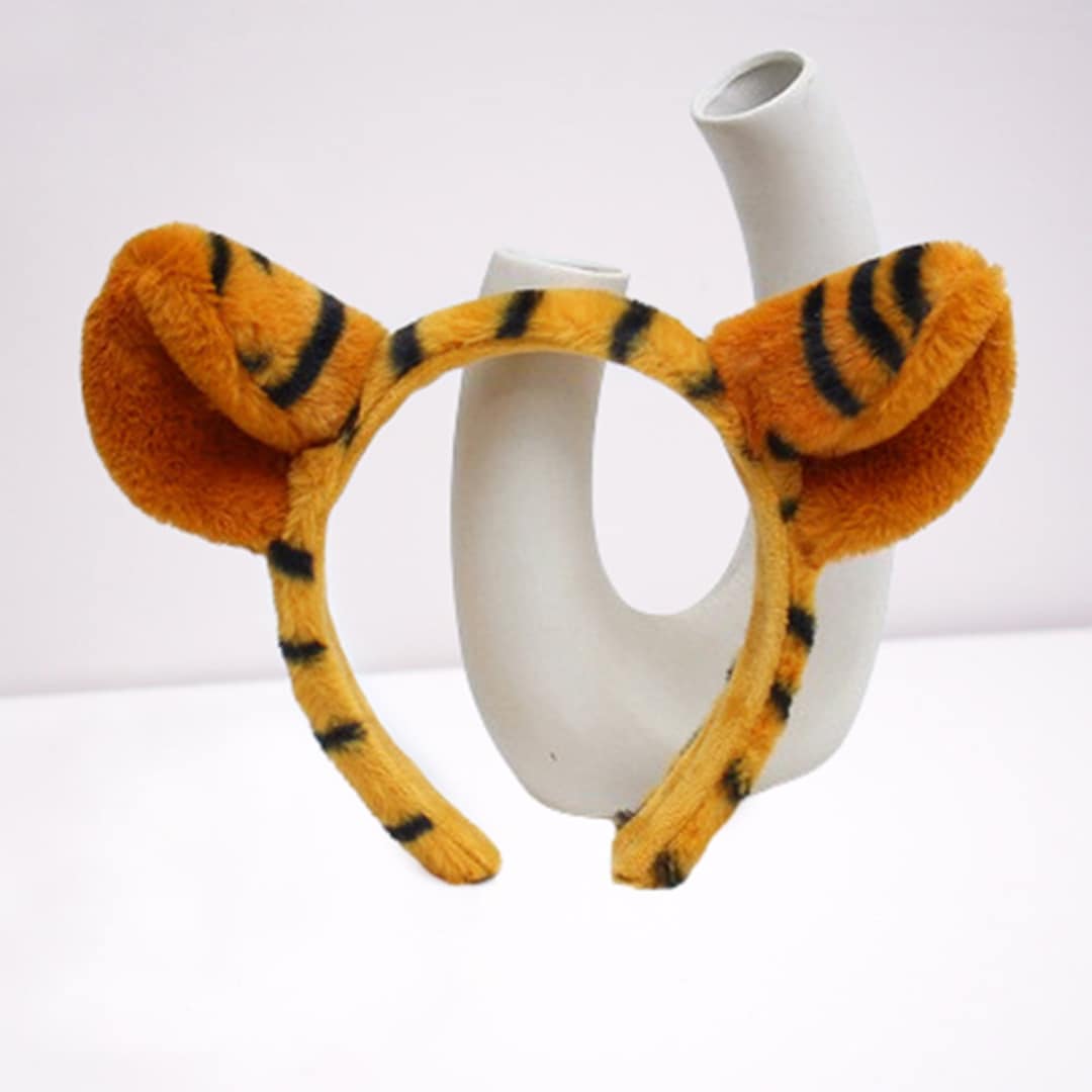 Animal Ear Headband Tiger Ear Headband Hair Accessories Hairhoop Animal ...