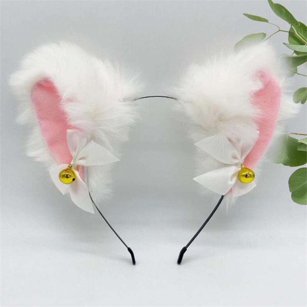 Animal Ears Headband Furry Wolf Cat Ears Halloween Cosplay Costume ...
