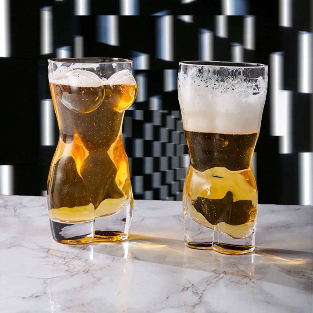 Creative Full Body Shaped Glass Creative Lady and Man Body Shape Glass ...