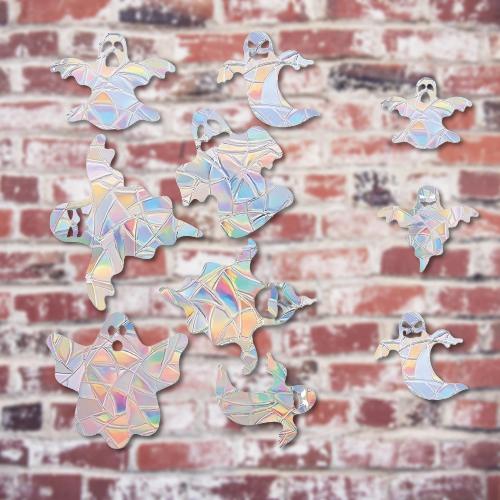 Halloween Ghost Window Decals for Birds Stikes,suncatcher Sticker for ...