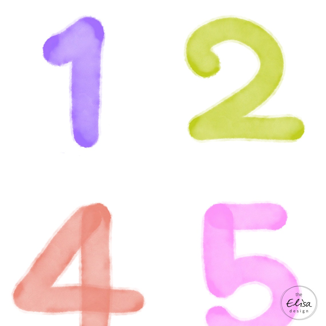 Numbers Poster Printable Wall Art - Etsy