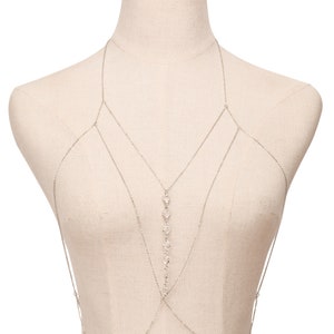 Double Layer Sexy Crystal Body Chain Bra Jewelry, Wedding Crystal Body ...