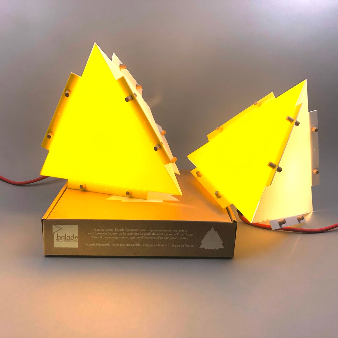 Set of 2 Colorful Origami Style Light Fixtures Easy to Assemble to ...