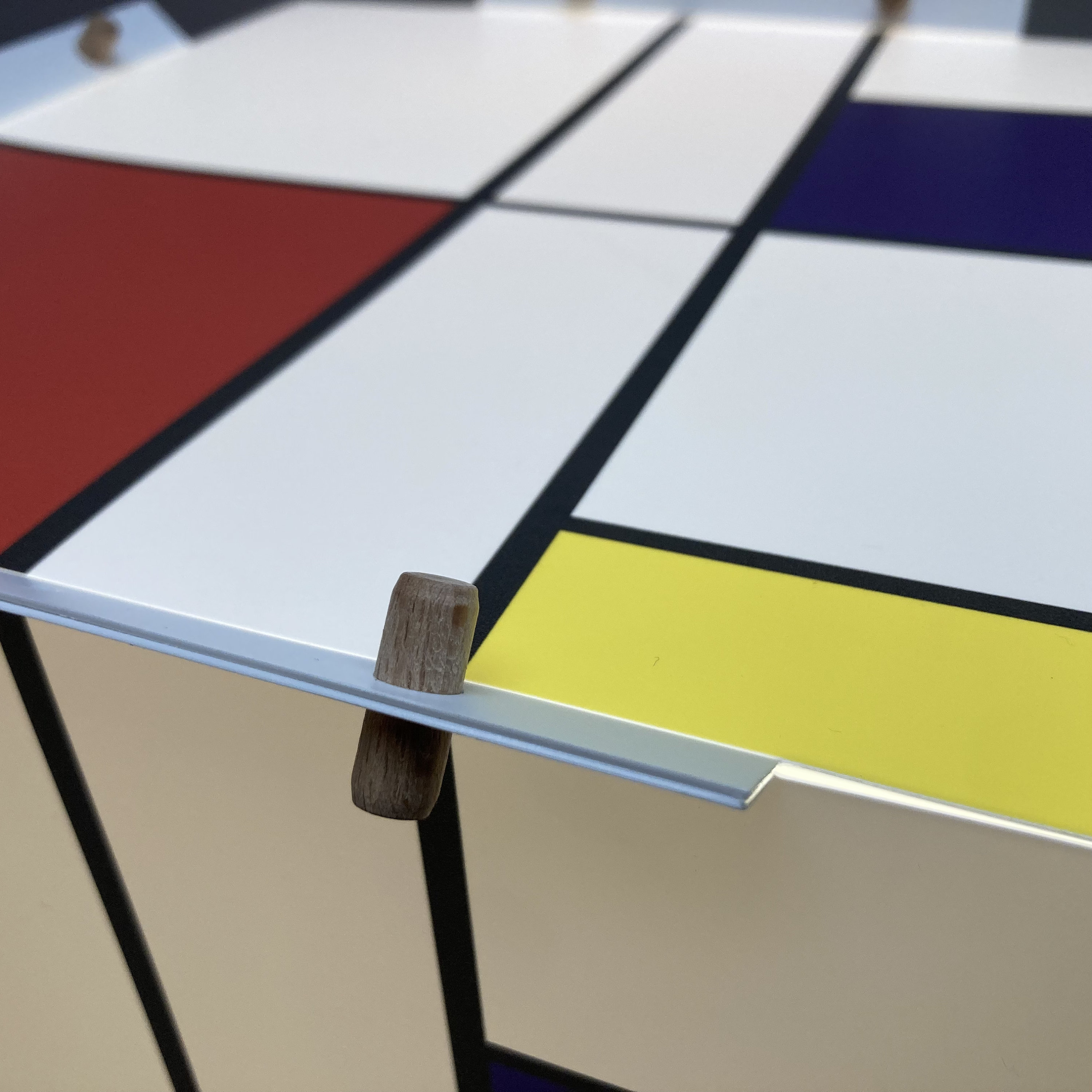 Piet Mondrian Inspired Table Lamp. Bauhaus Design Multi-purpose Table ...