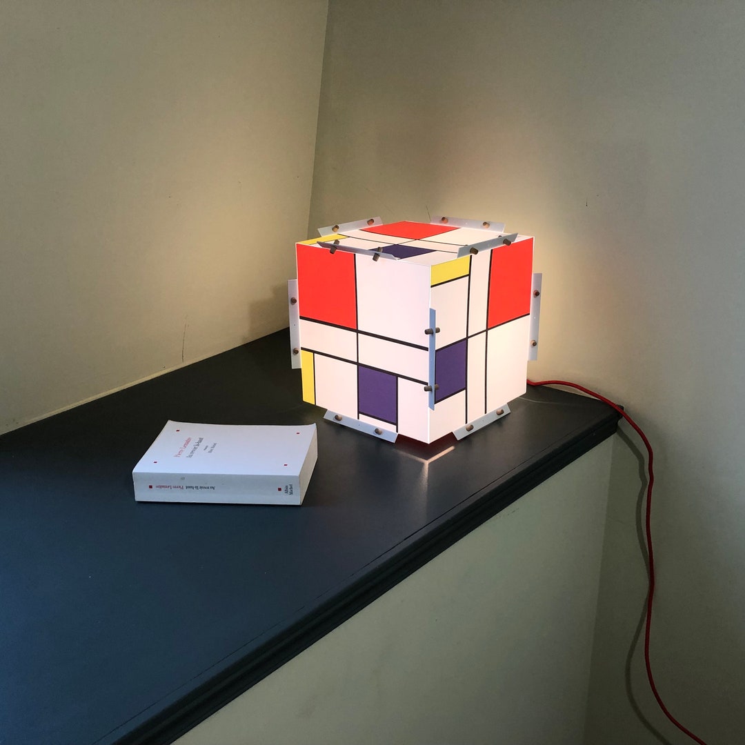 Piet Mondrian Inspired Table Lamp. Decorative Lighting Bauhaus - Etsy