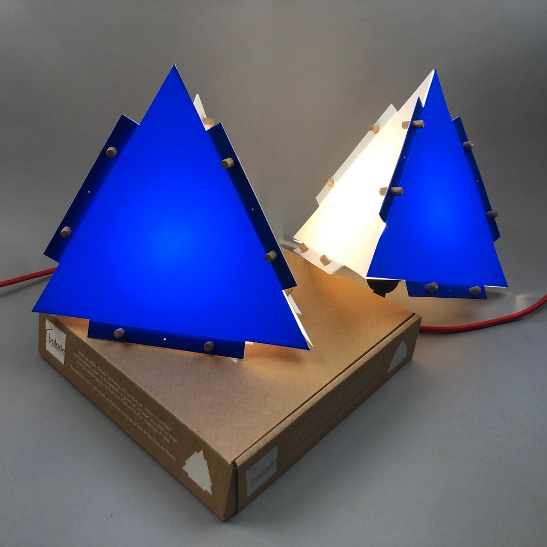 Pair of Colorful Table Lamps. Scandinavian Design. Eco-friendly, Multi ...