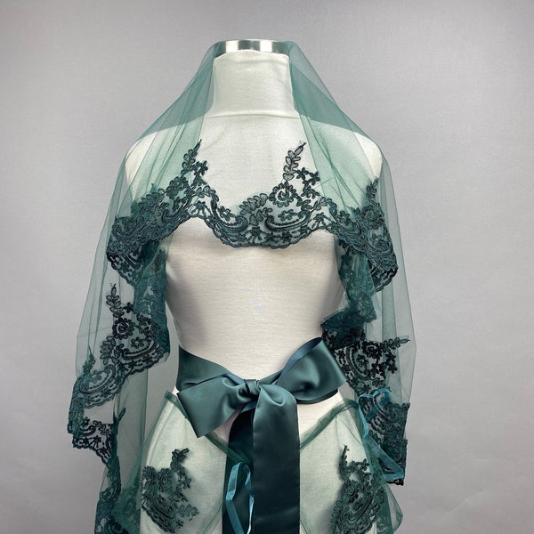 Green Veil - Etsy