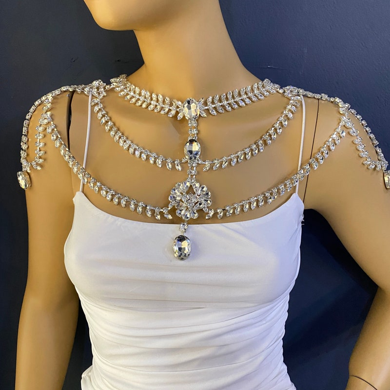 Bridal Shoulder Necklace - Etsy