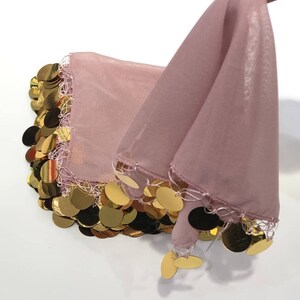 Luxury Sequin Halay Handkerchief, Henna Handkerchief, Henna Accessory ...