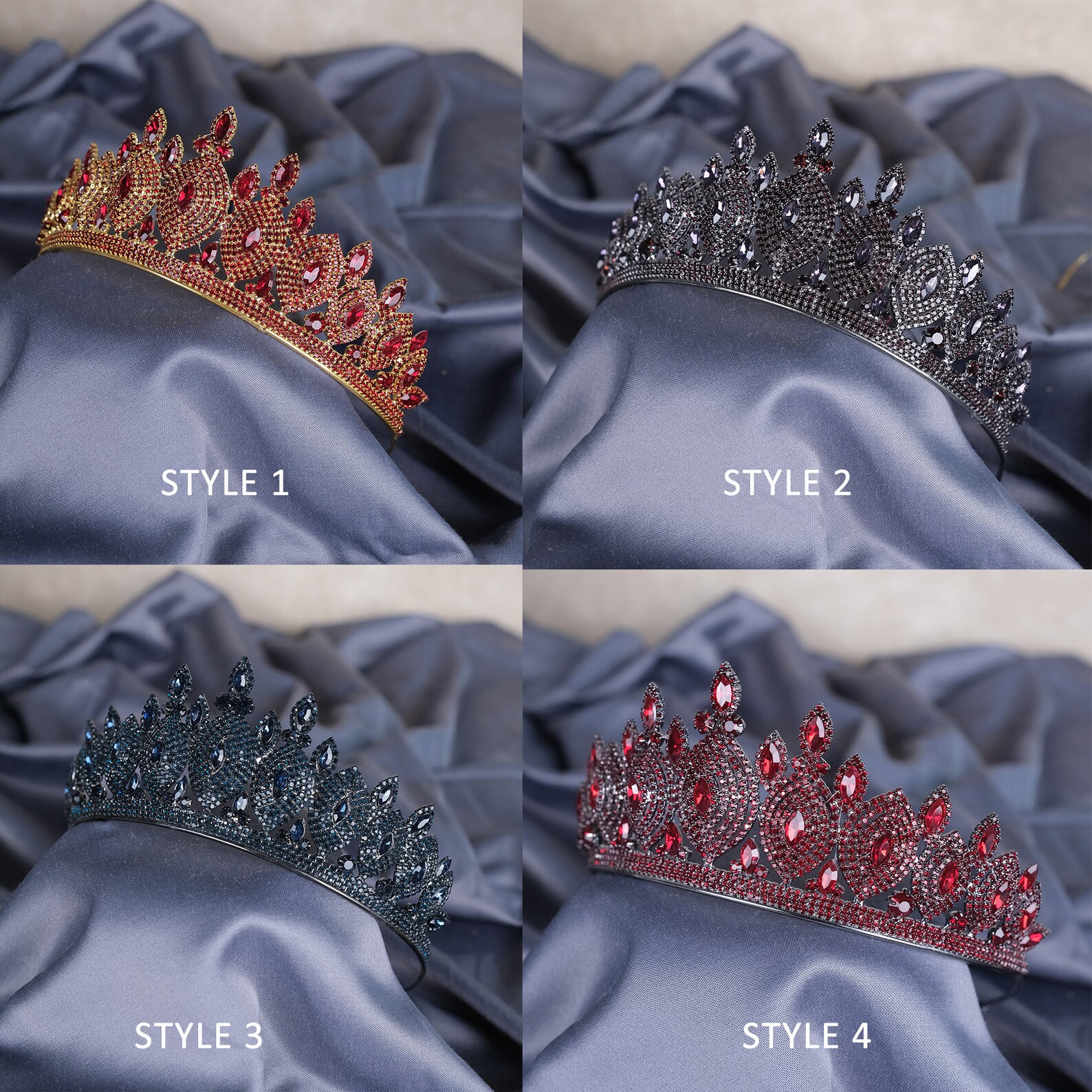 Bridal Tiara Wedding Tiara Princess Crown Queen Crown | Etsy
