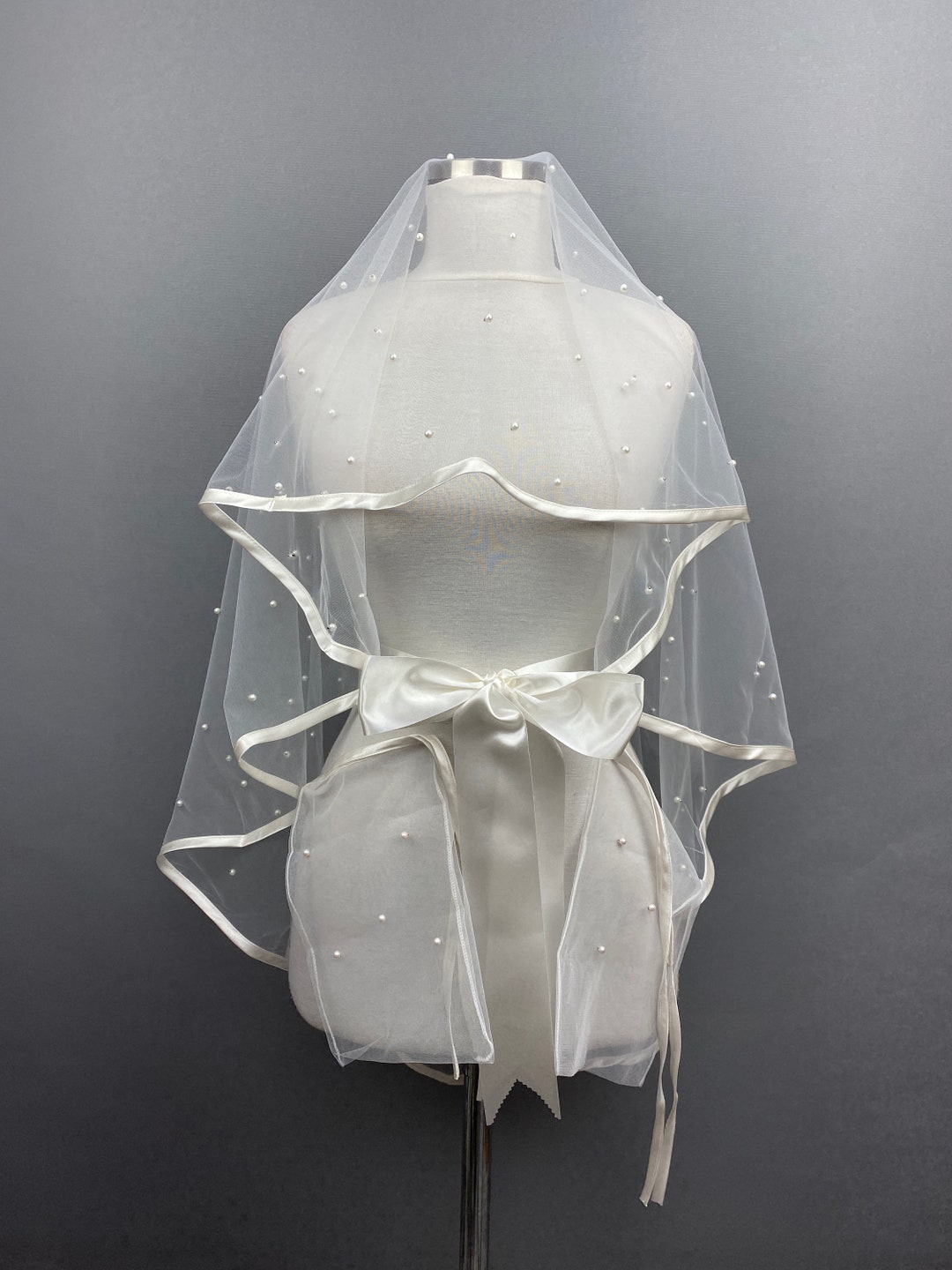 White Bridal Veil, Face Cover Wedding Veil, Tulle Bridal Veil, Bridal ...