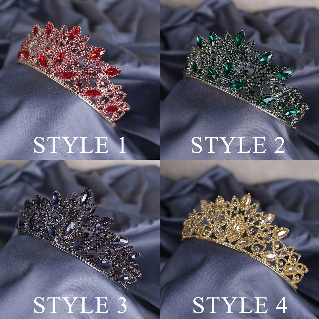 Crystal Bridal Henna Tiara, Wedding Crystal Tiara, Princess Crown ...