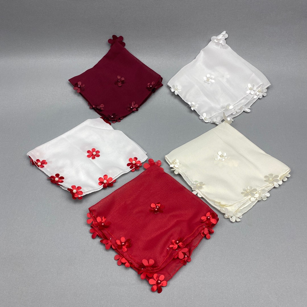 Luxurious Floral Halay Handkerchief, Bridal Handkerchief, Henna ...