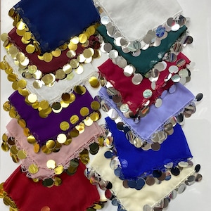 Luxury Sequin Halay Handkerchief, Henna Handkerchief, Henna Accessory ...