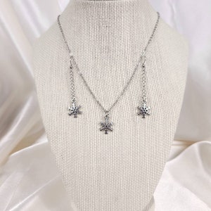 The Snow Queen, Snowflake Earring and Necklace Set, Fairytale Jewelry ...