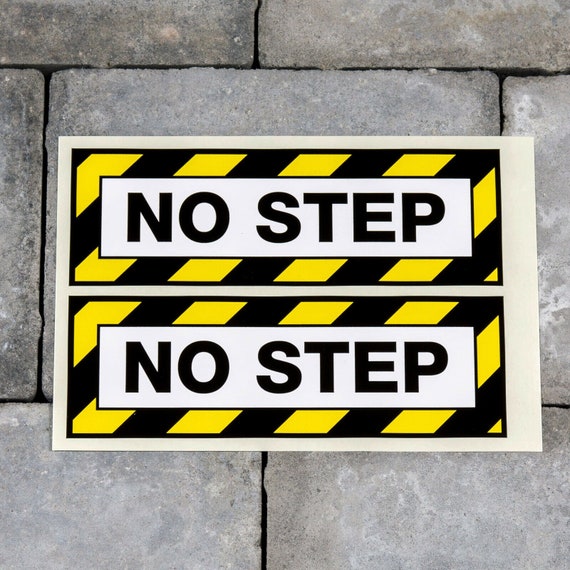 2X NO STEP Stickers Aviation Plane Set of 2 Self Adhesive - Etsy