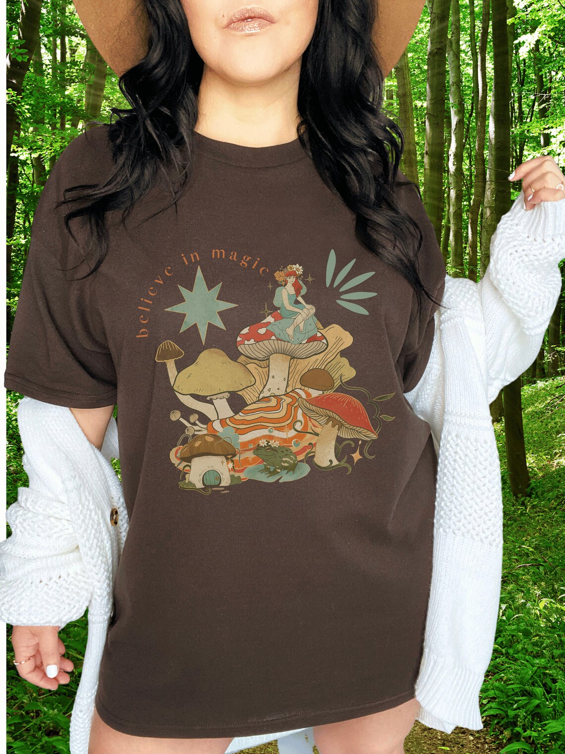 Fairycore Clothing Mushroom Shirt Cottagecore Shirt Frog Shirt ...