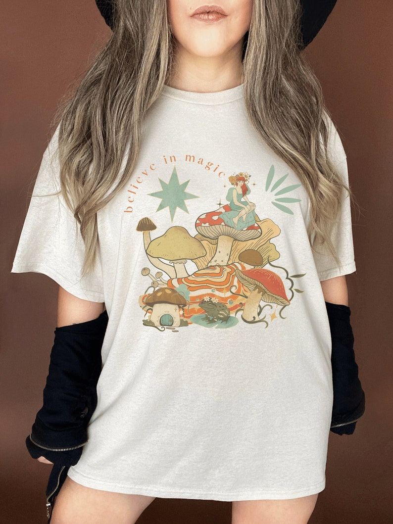 Fairycore Clothing Mushroom Shirt Cottagecore Shirt Frog Shirt ...