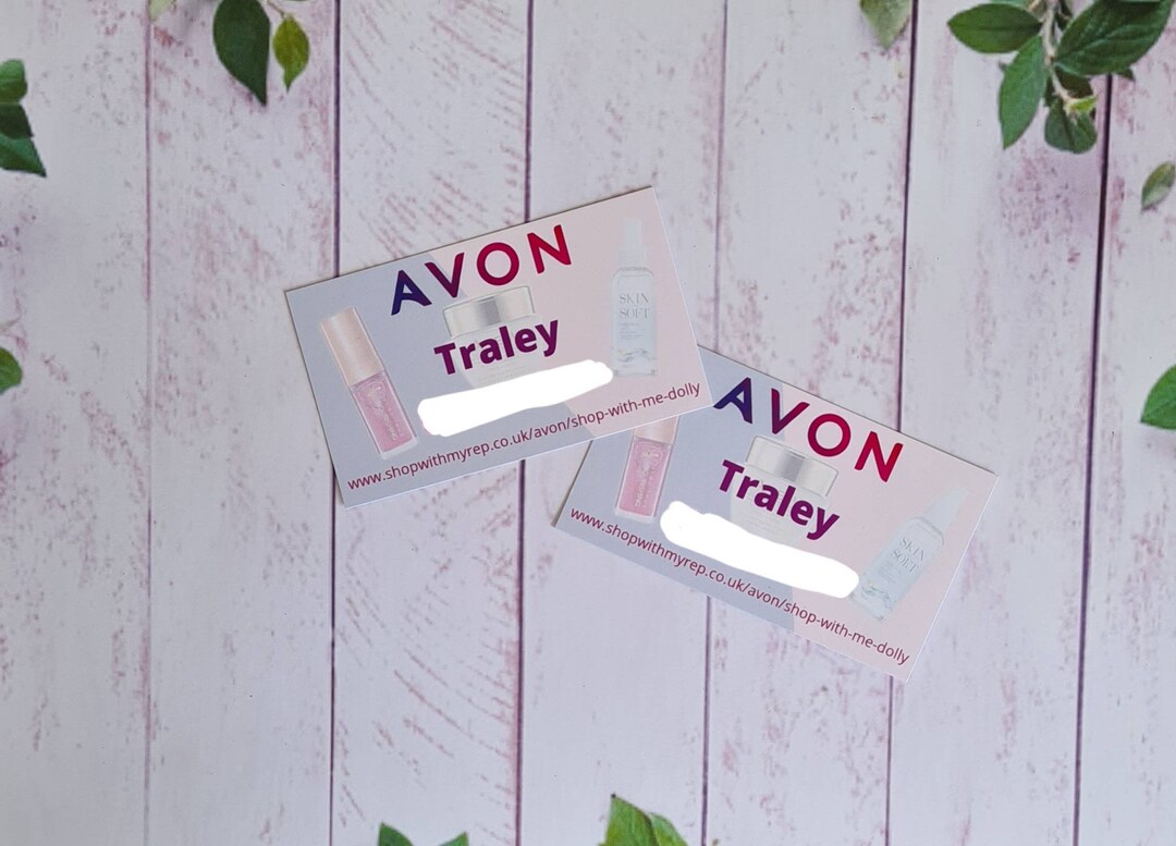Avon Business Cards Matte Finish, New Customer Cards, Calling Cards ...