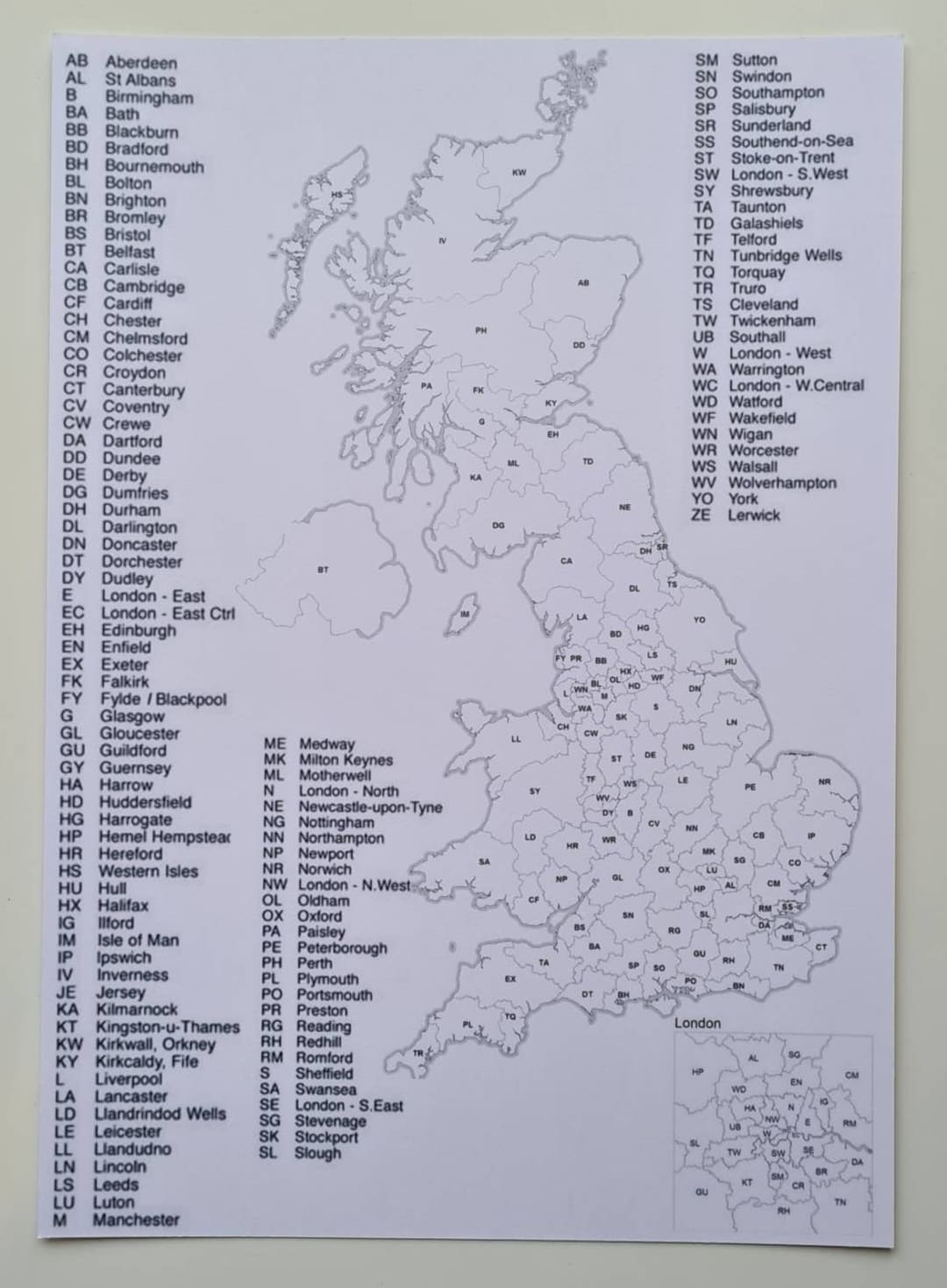 UK/USA Postcode Map: Small Business Order Tracker - Etsy UK