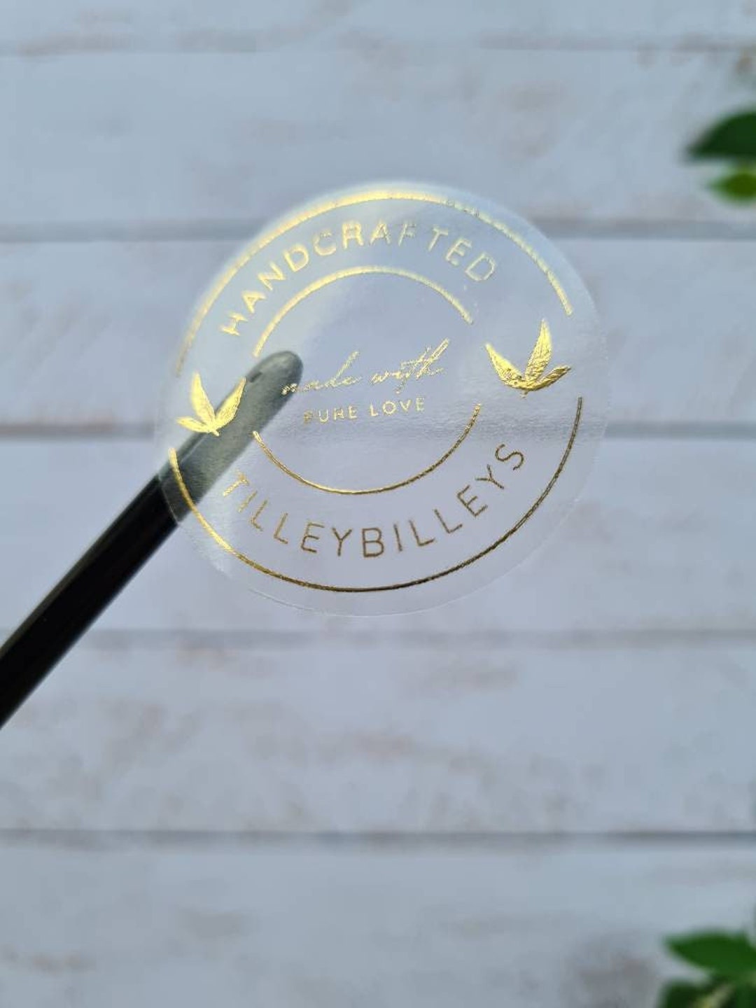 Transparent Metallic Personalised Stickers, Foil Stickers, See Through ...