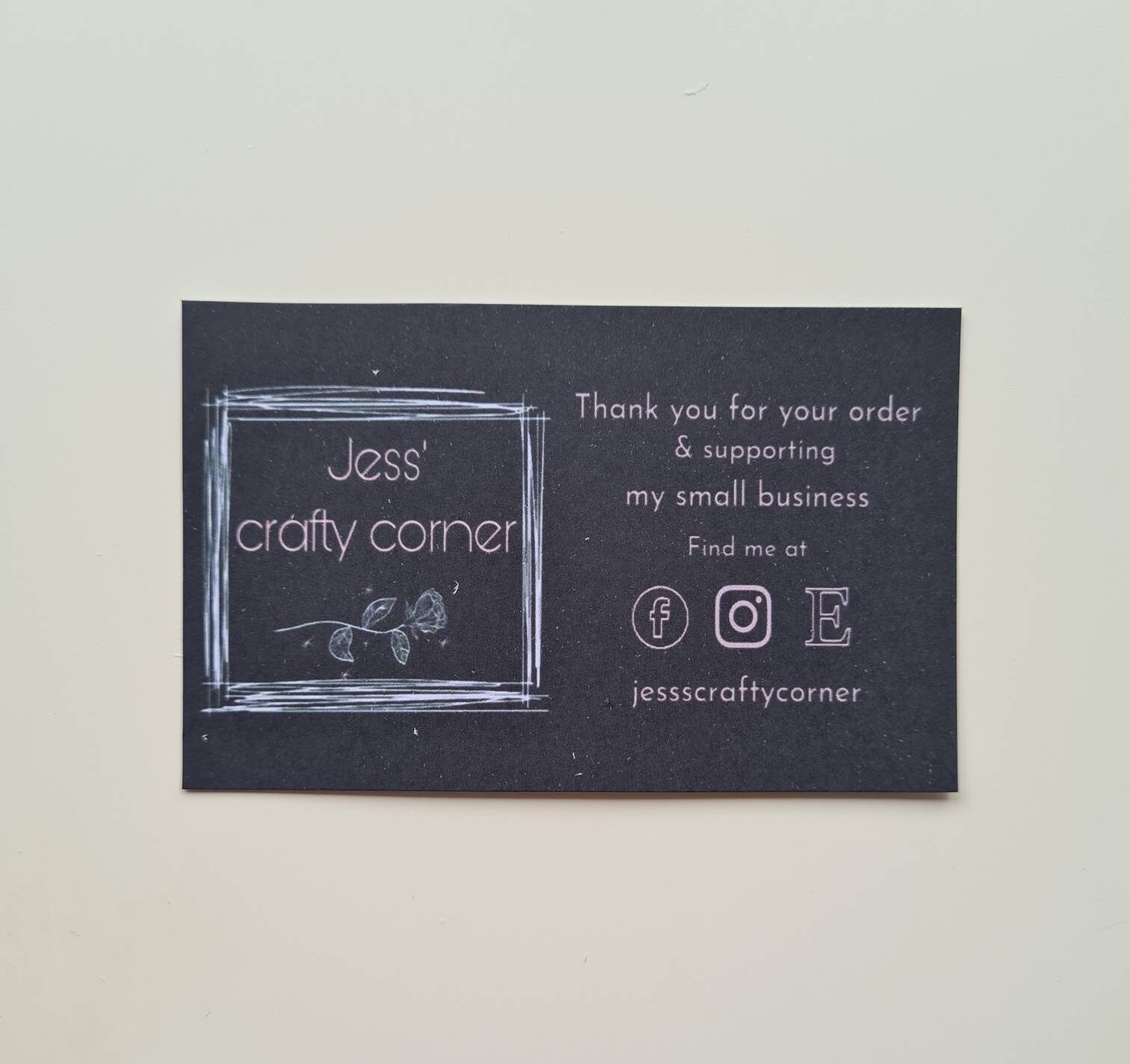 Personalised matt business cards small business tools | Etsy